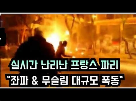 해외 실시간 난리난 프랑스 파리 난민 대규모 폭동 There are no subs as this is not