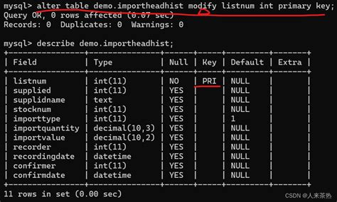 mysql基础3——创建和修改数据表 csdn博客