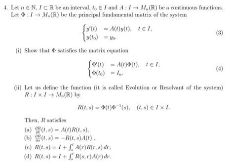 4 let n∈n i⊂r be an interval t0∈i and a i→mn r be