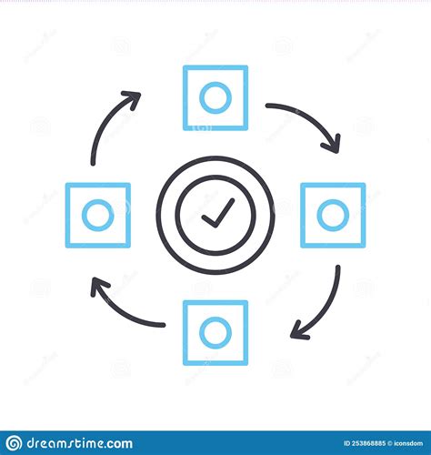 Problem Solving Line Icon Outline Symbol Vector Illustration Concept