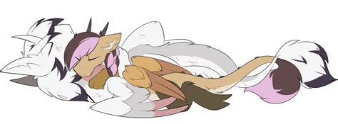 3224821 Safe Artistbeardie Oc Ocira Ocyiazmat Draconequus Couple Cuddling