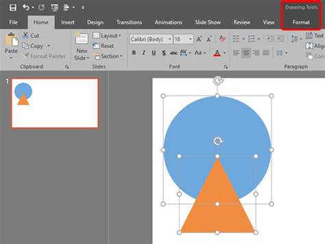 Shape Subtract Command In PowerPoint 2016 For Windows