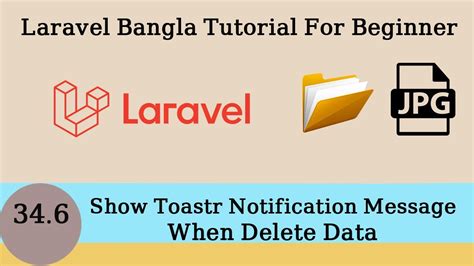 Show Toastr Notification Message When Delete Data Laravel Bangla