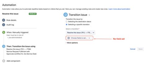 automation for jira using an automation rule to close or resolve a jira issue will result in