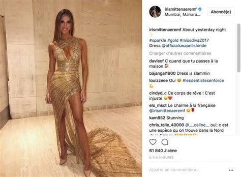 Iris Mittenaere sublime dans sa robe transparente et décolletée Closer