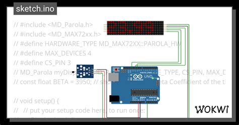 Temperature Sensor Wokwi Esp32 Stm32 Arduino Simulator