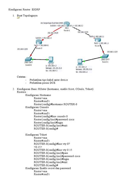 konfigurasi router eigrp pdf router computing ip address