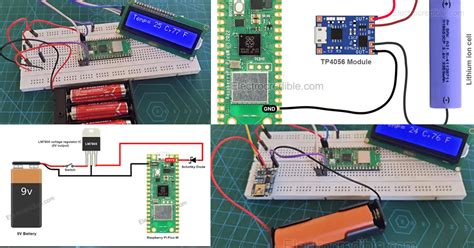 How To Power Raspberry Pi Pico With Batteries Li Ion 9V 12V AA AAA