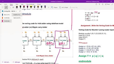 verilog hdl gate level model example 2 youtube