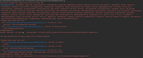 dataset yaml not found error · issue 1201 · ultralytics ultralytics · github