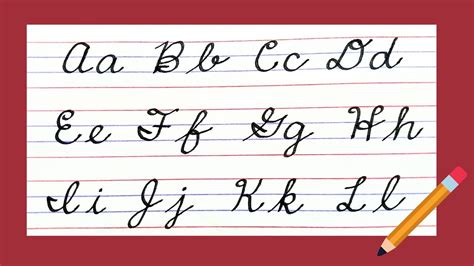 New American Cursive Writing A To Z Small Letters Capital Letters