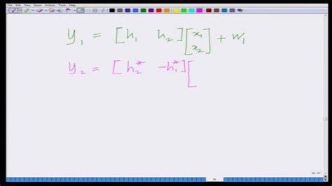 lecture 39 alamouti code and space time block codes youtube