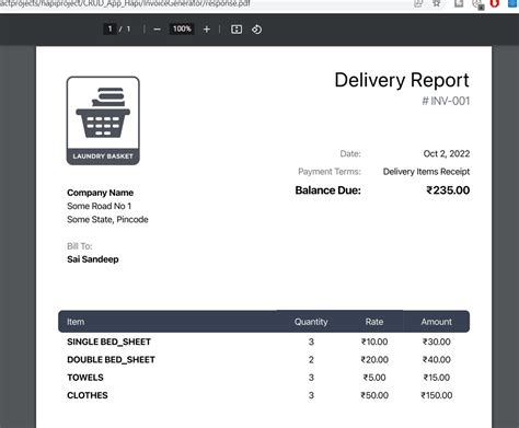 build a node js pdf invoice document generator in express js using html5 template in javascript