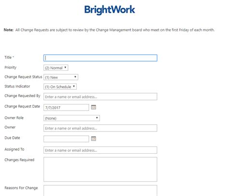 It Request Form Sharepoint