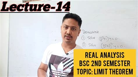 limit theorems real analysis bsc 2nd semester lecture 14 youtube