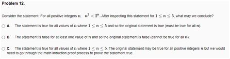solved consider the statement for all positive integers