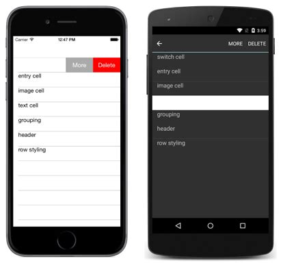ListView Interactivity Xamarin Microsoft Learn