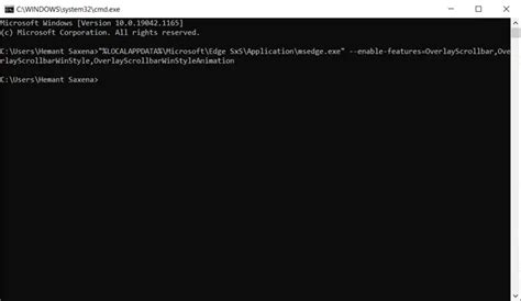 Enable Or Disable Overlay Scrollbar In Microsoft Edge Browser