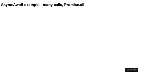 async await example promise all codesandbox