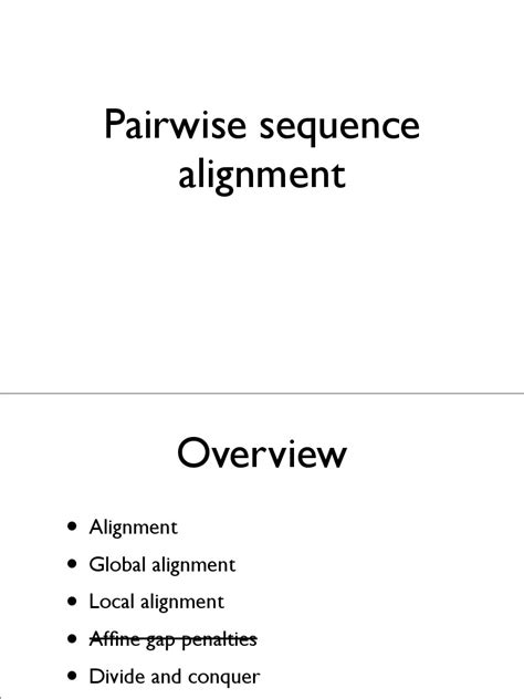 cob sequencealignment pdf sequence alignment dynamic programming