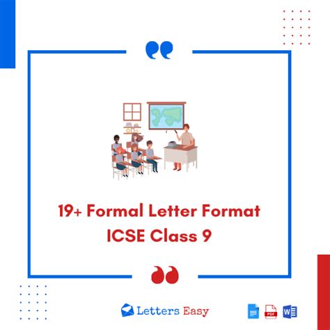 19 Formal Letter Format ICSE Class 9 Tips Email Template Examples