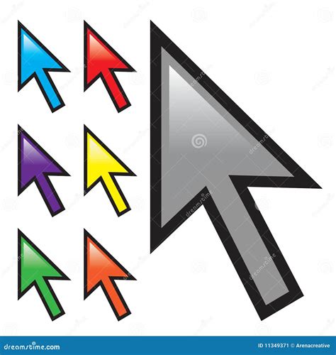 Mouse Arrow Cursors Stock Vector Illustration Of Point 11349371