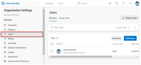 add users to organizations and manage access azure devops microsoft learn