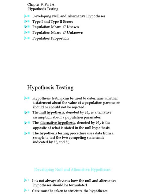 hypothesis testing pdf p value statistical hypothesis testing