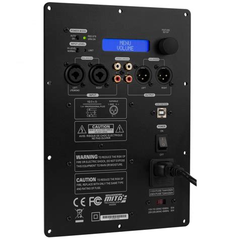 Amplifier With Subwoofer Output
