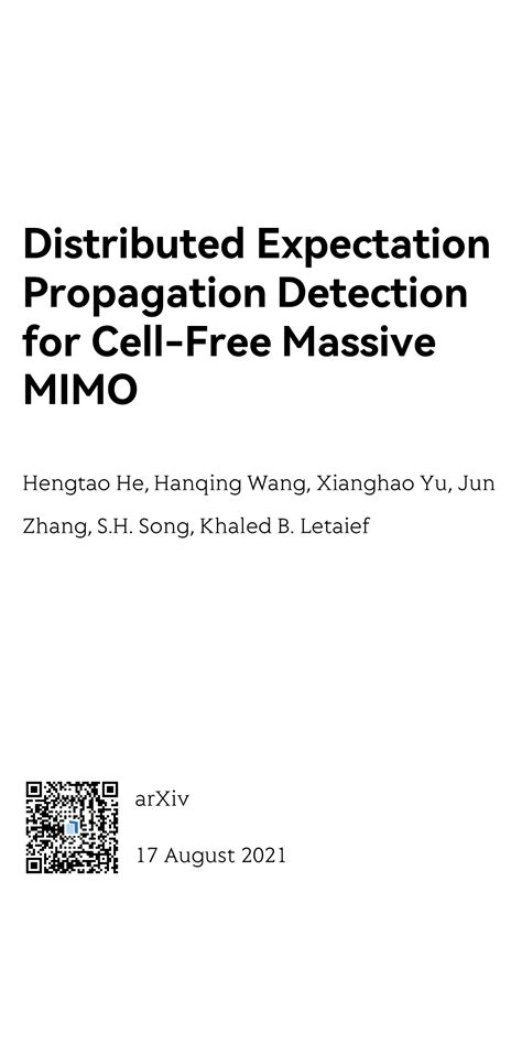 pubcard distributed expectation propagation detection for cell free massive mimo
