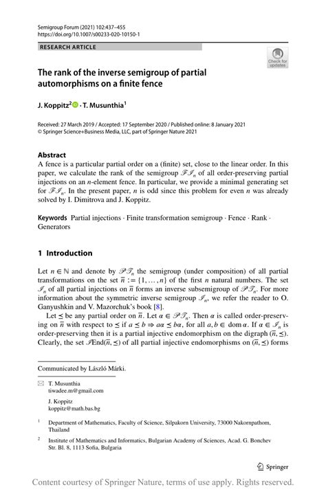 the rank of the inverse semigroup of partial automorphisms on a finite fence request pdf