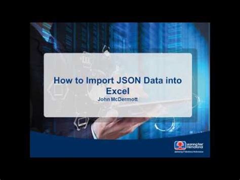 How To Impoort JSON Data Into Excel YouTube