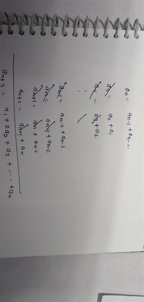 the fibonacci sequence is defined by 1 a1 a2 2 an an 1 an 2 n 2 find an 1an