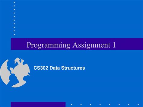 ppt programming assignment 1 powerpoint presentation free download id 6026454