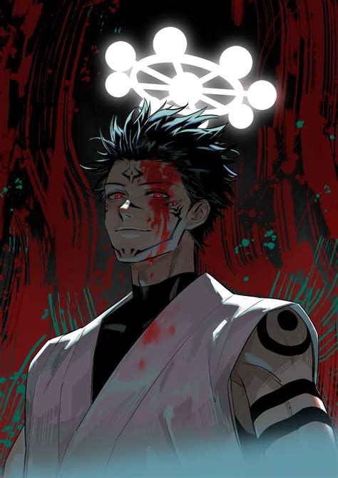 Fushiguro Megumi And Ryoumen Sukuna Jujutsu Kaisen Drawn By T Dizheng