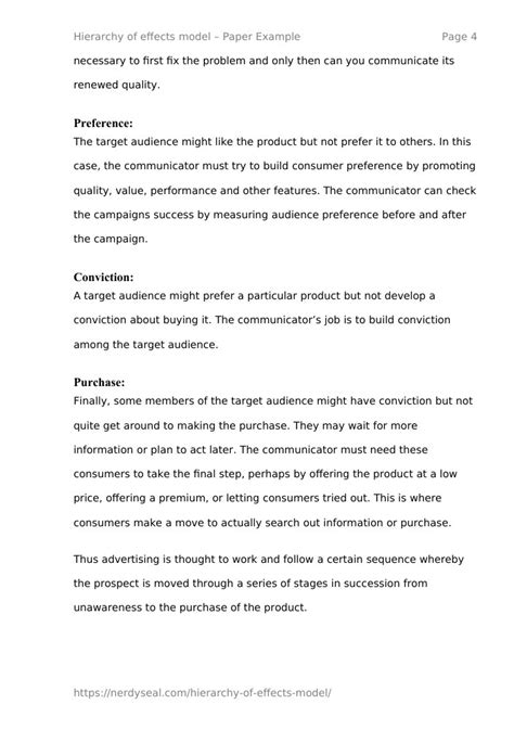 Hierarchy Of Effects Model 2144 Words NerdySeal