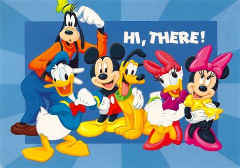 My Favorite Disney Postcards Hi There From The Gang