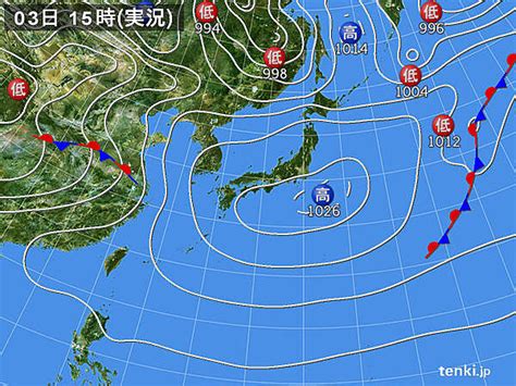 過去の実況天気図 2023年05月03日 日本気象協会 tenki jp