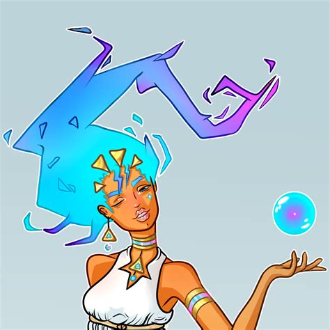 Artstation Estella Celestial Comet Character Design