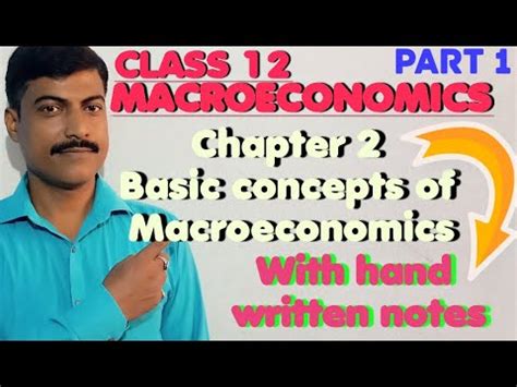 CLASS 12 Macroeconomics CHAPTER 2 Basic Concept Of Macroeconomics