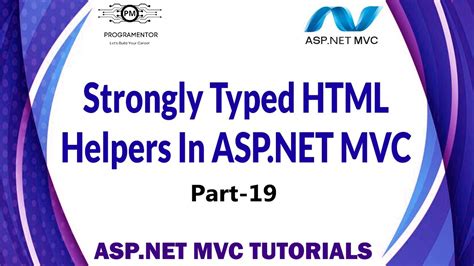 19 strongly typed html helpers in asp mvc learn asp mvc mvc tutorials hindi urdu