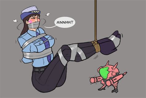 Rule 34 Alternate Costume Arms Behind Back Blizzard Entertainment Bondage Bound Bound Ankles