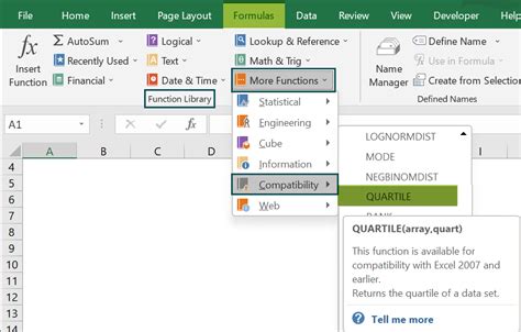 QUARTILE Excel Function Formula Examples How To Use