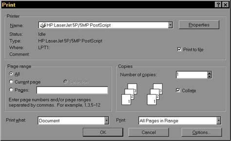 Creating A PostScript File From Microsoft Windows
