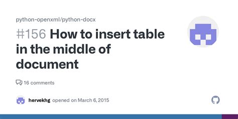 how to insert table in the middle of document · issue 156 · python openxml python docx · github