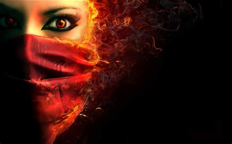 Wallpaper 1920x1200 Px Bandit Dark Demon Evil Face Fantasy Fire Horror Women
