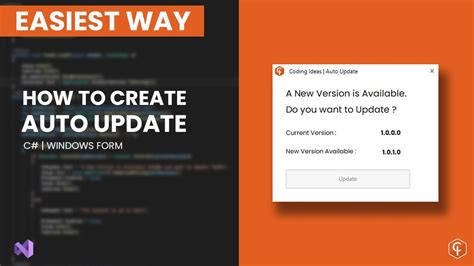 how to create auto update c windows form youtube