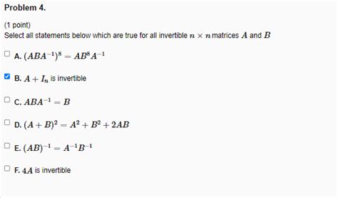 solved select all statements below which are true for all