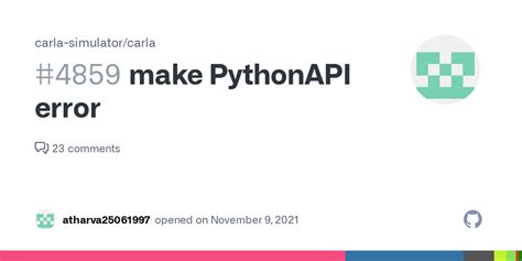 make pythonapi error · issue 4859 · carla simulator carla · github