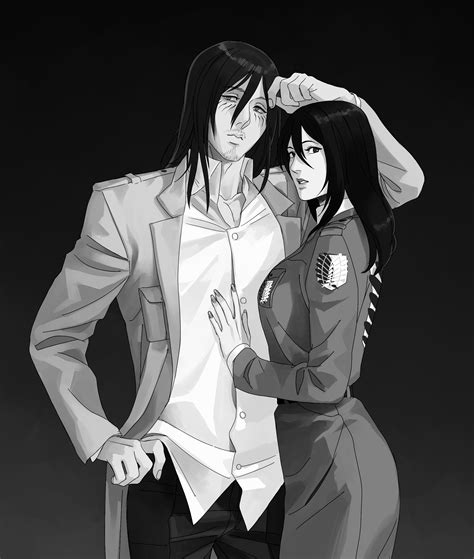 Eren And Mikasa Art By Lennitybur Reremika